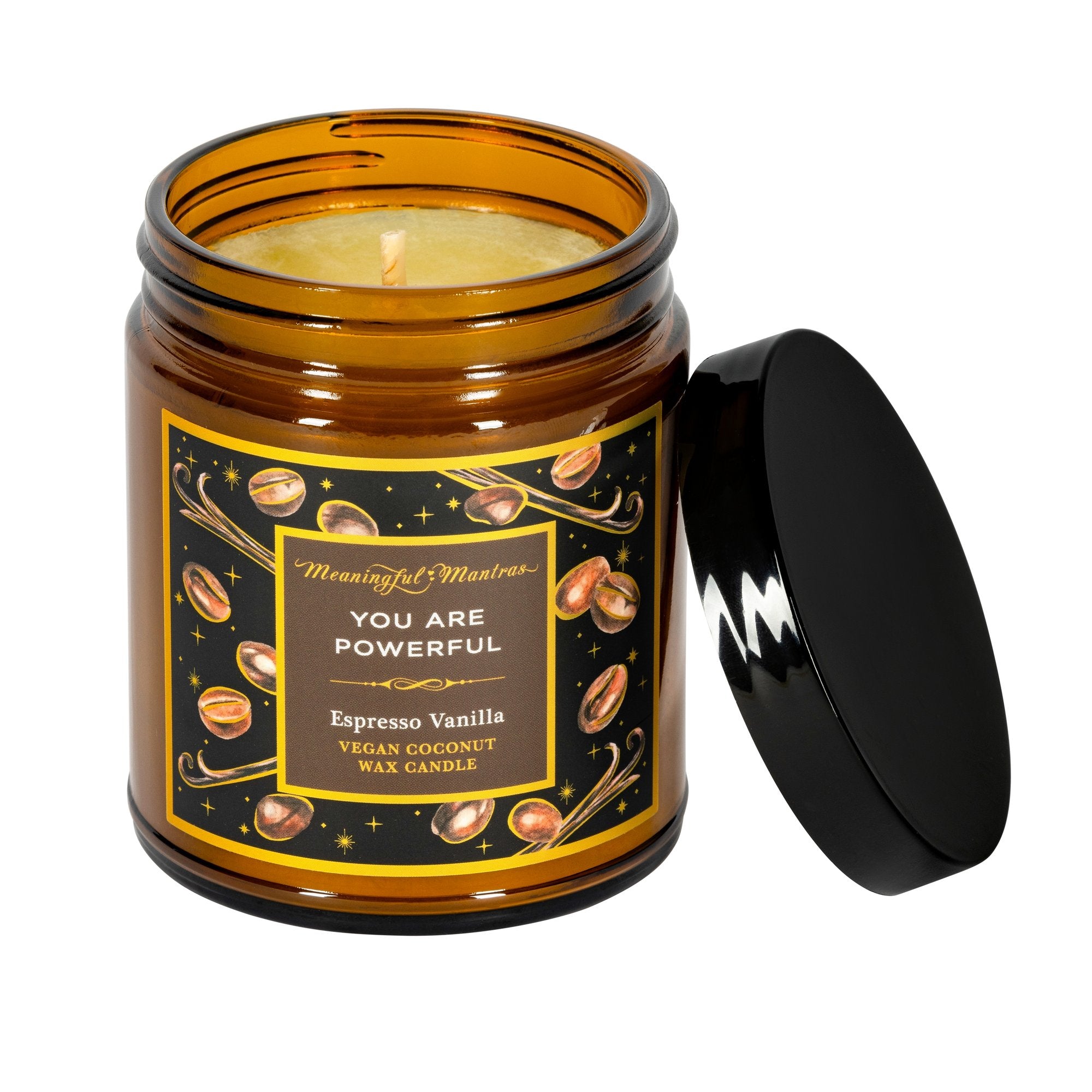 You Are Powerful Espresso Vanilla Mini Candle – Meaningful Mantras